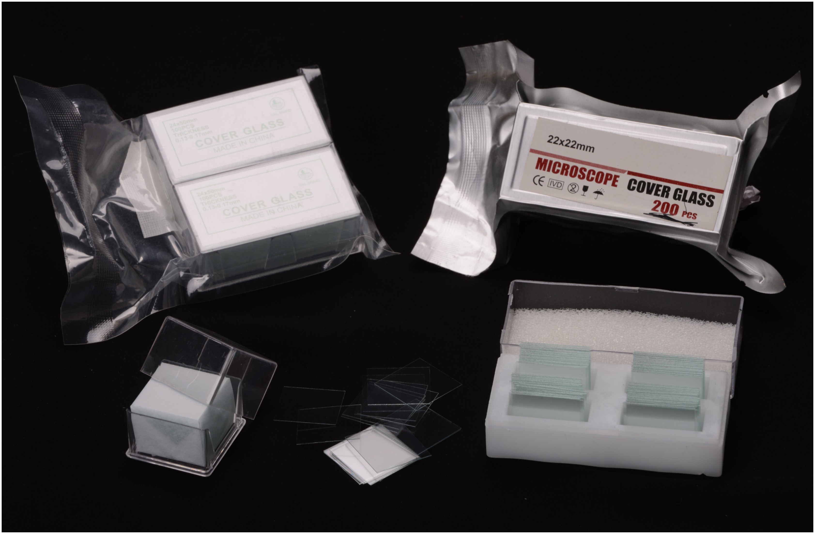 Microscope Cover Glass - Economy Class Package of 10x100 PCS/Vacuum ...